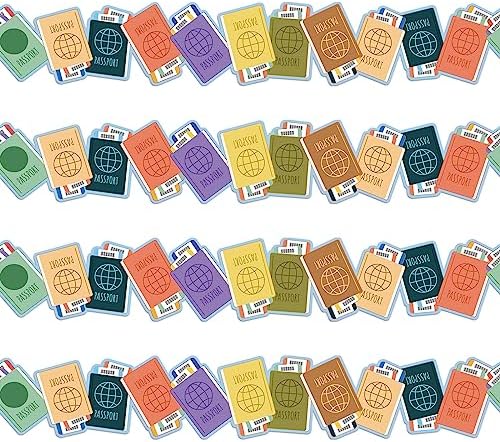 Amazon.com : Lincia 72 Pieces Adventure Awaits Passports Bulletin Board ...