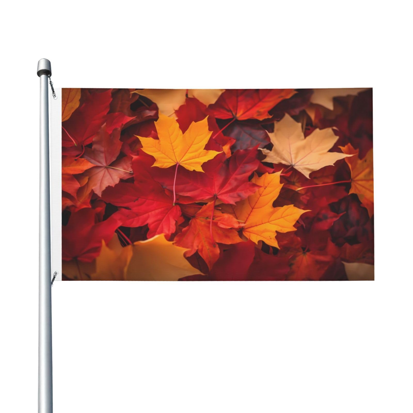 Amazon.com : Autumn Fall Leaves Maple Double-Sided 3X5 FT Flag ...