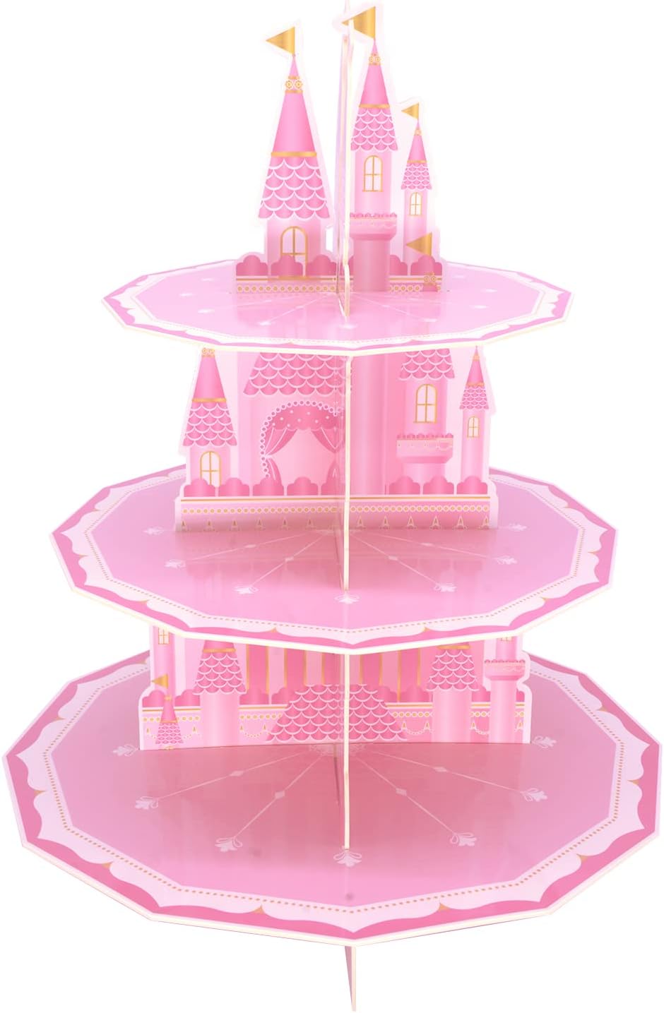 Amazon.com | Princess Party Supplies 3 Tier Cupcake Stand Girl Birthday ...
