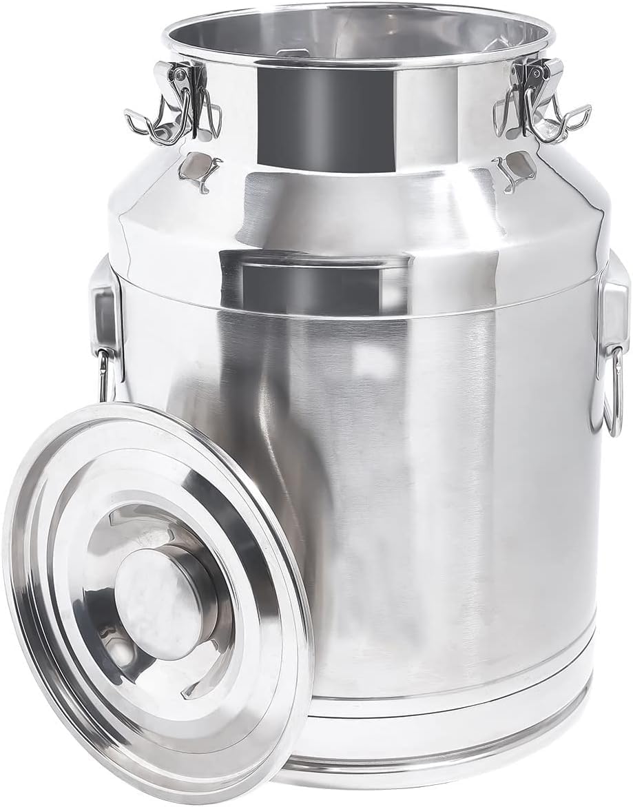 Amazon.com: VorChef 22 Liter 5.8 Gallon Stainless Steel Milk Can Milk ...