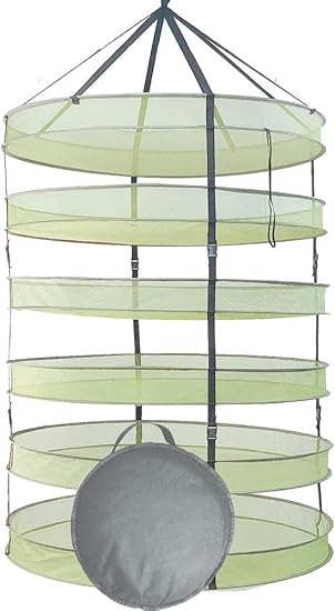 Amazon.com: HORTIPOTS Herb Drying Rack 3 ft Hanging Dry Net 36 Inch for ...