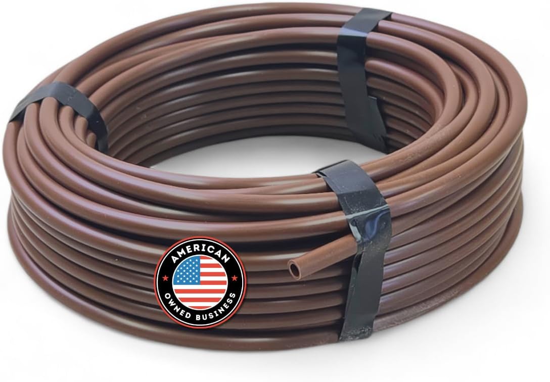 Amazon.com: 50' ft USA Made Premium 1/4-Inch Drip Irrigation Poly ...