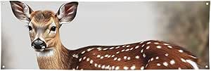 Amazon.com: Spotted Deer Banner Party Decor Backdrop Banner Birthday ...