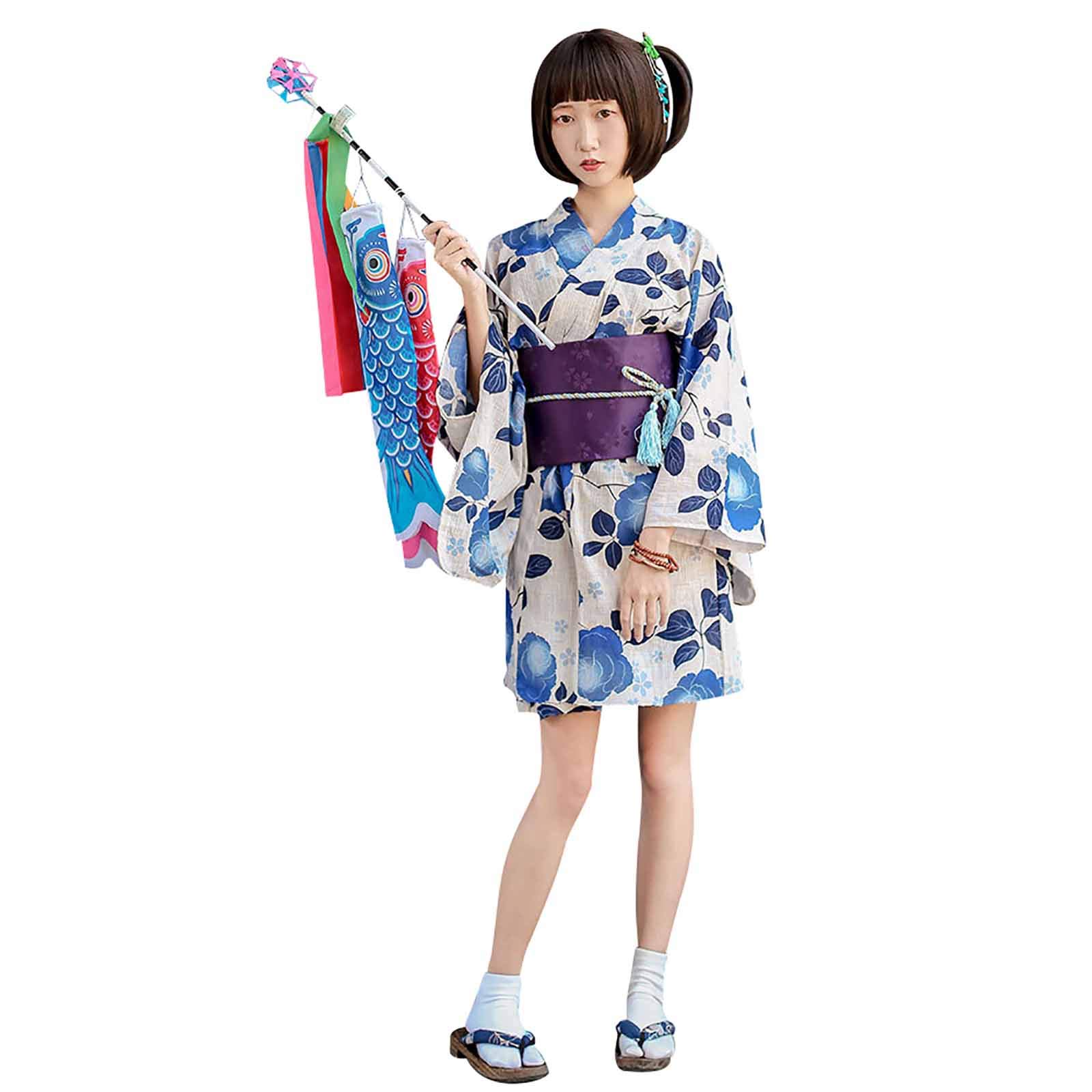 Snapklik.com : HongH Womens Japanese Kimono Costume Sakura Flower ...