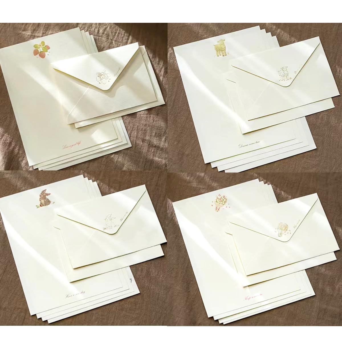 Amazon.com : Stationary Paper and Envelopes Set,16 PCS Stationary ...