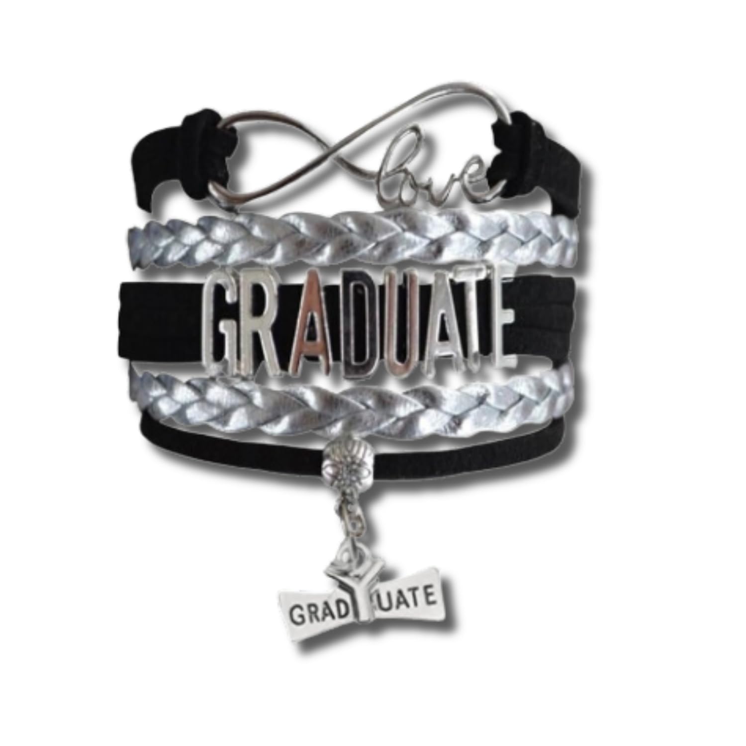 Amazon.com: Infinity Collection - Graduation Bracelet - Black and ...