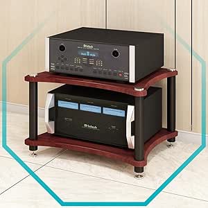 Amazon.com: BIUBPW AV Storage Cabinet 1/2/3/4-Tiers HiFi Rack Media ...