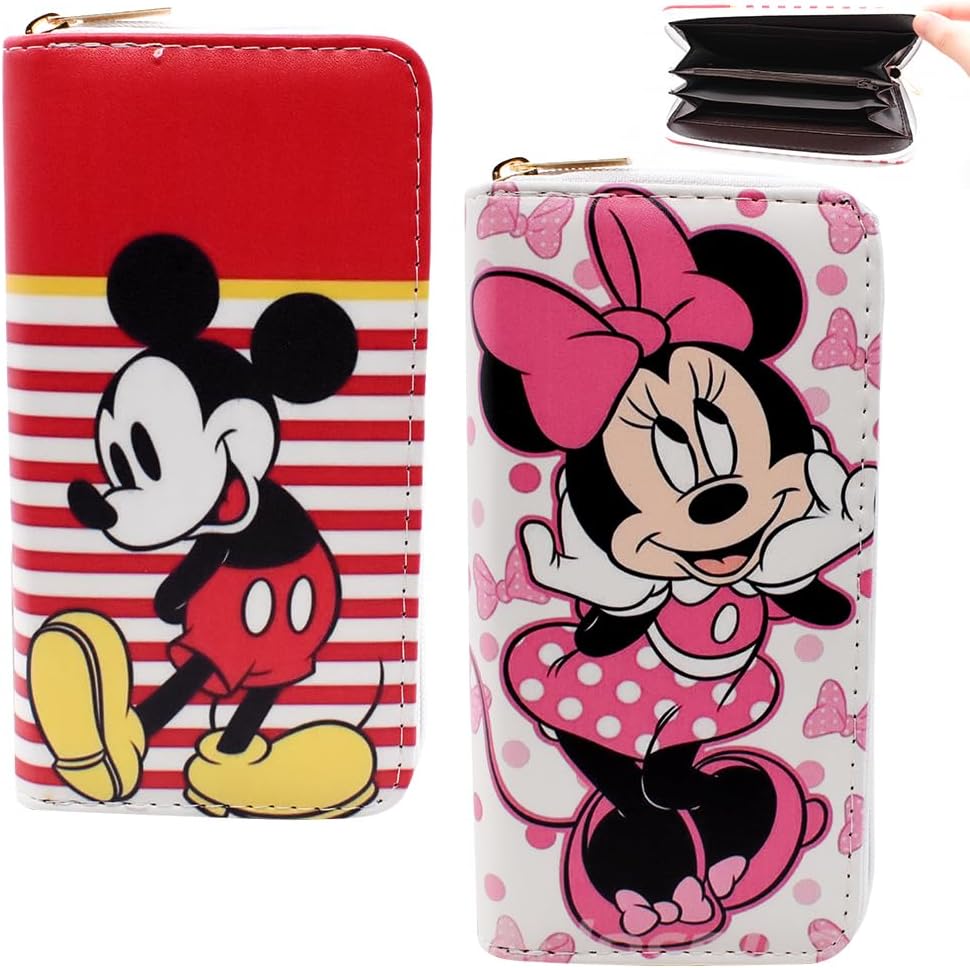 Minni-e Anime Wallet,Minni-e PU Leather Wallets Cartoon Coin Purse Cool ...