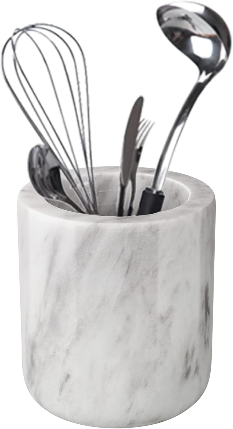 Amazon.com: WORHE Kitchen Utensil Holder for Countertop Heavy Marble ...