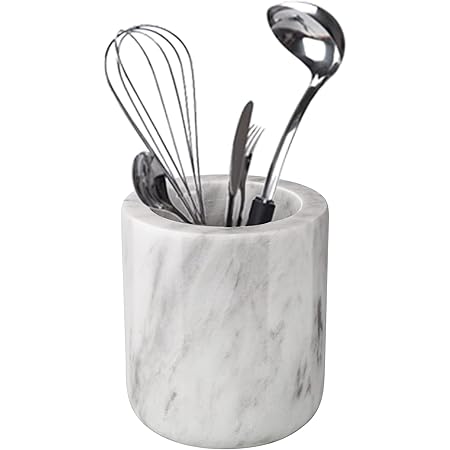 Amazon.com: WORHE Kitchen Utensil Holder for Countertop Heavy Marble ...