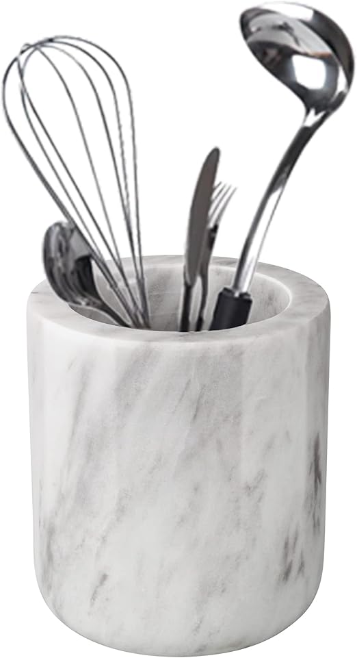 Amazon.com: WORHE Kitchen Utensil Holder for Countertop Heavy Marble ...