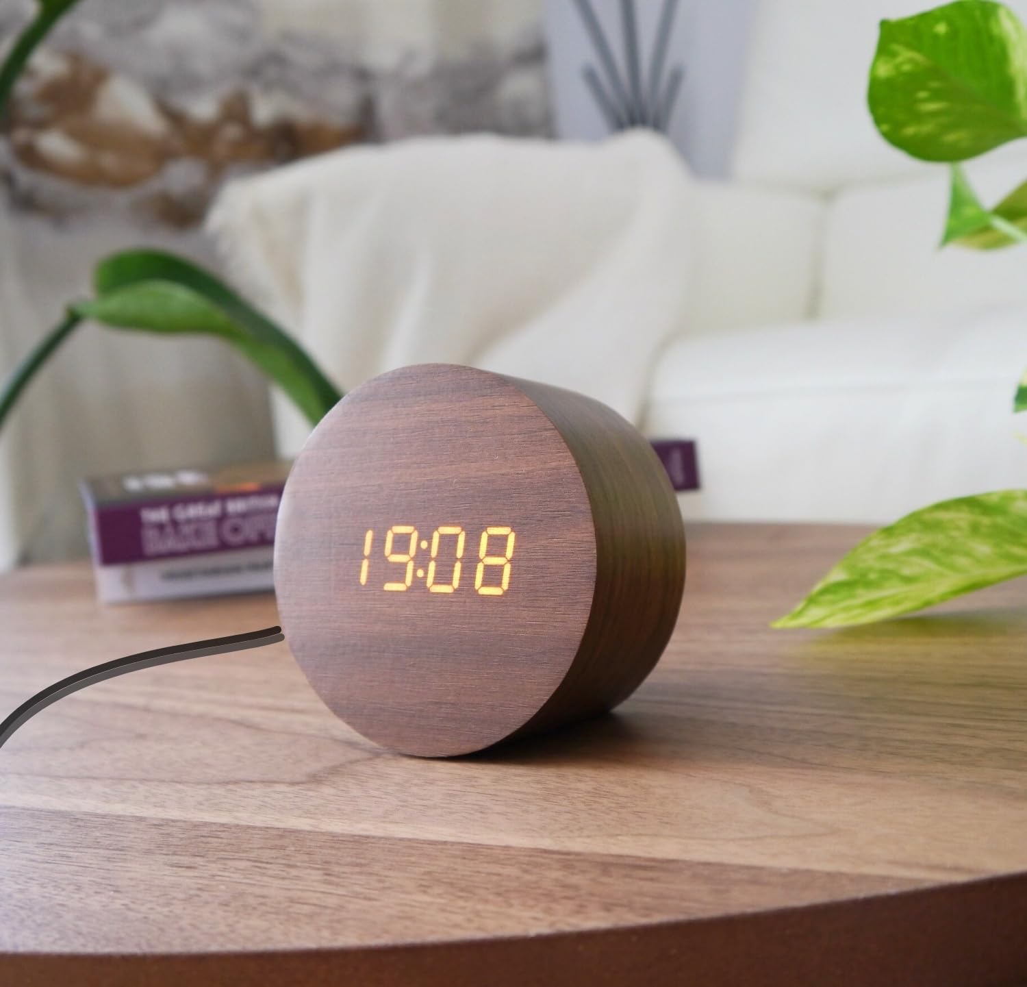 Snapklik.com : MINM Store Alarm Clock For Bedroom Digital Clock Wooden ...