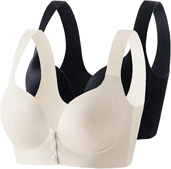 Front Closure Bra for Women Wireless Bra,Front Closure Breathable Bras ...