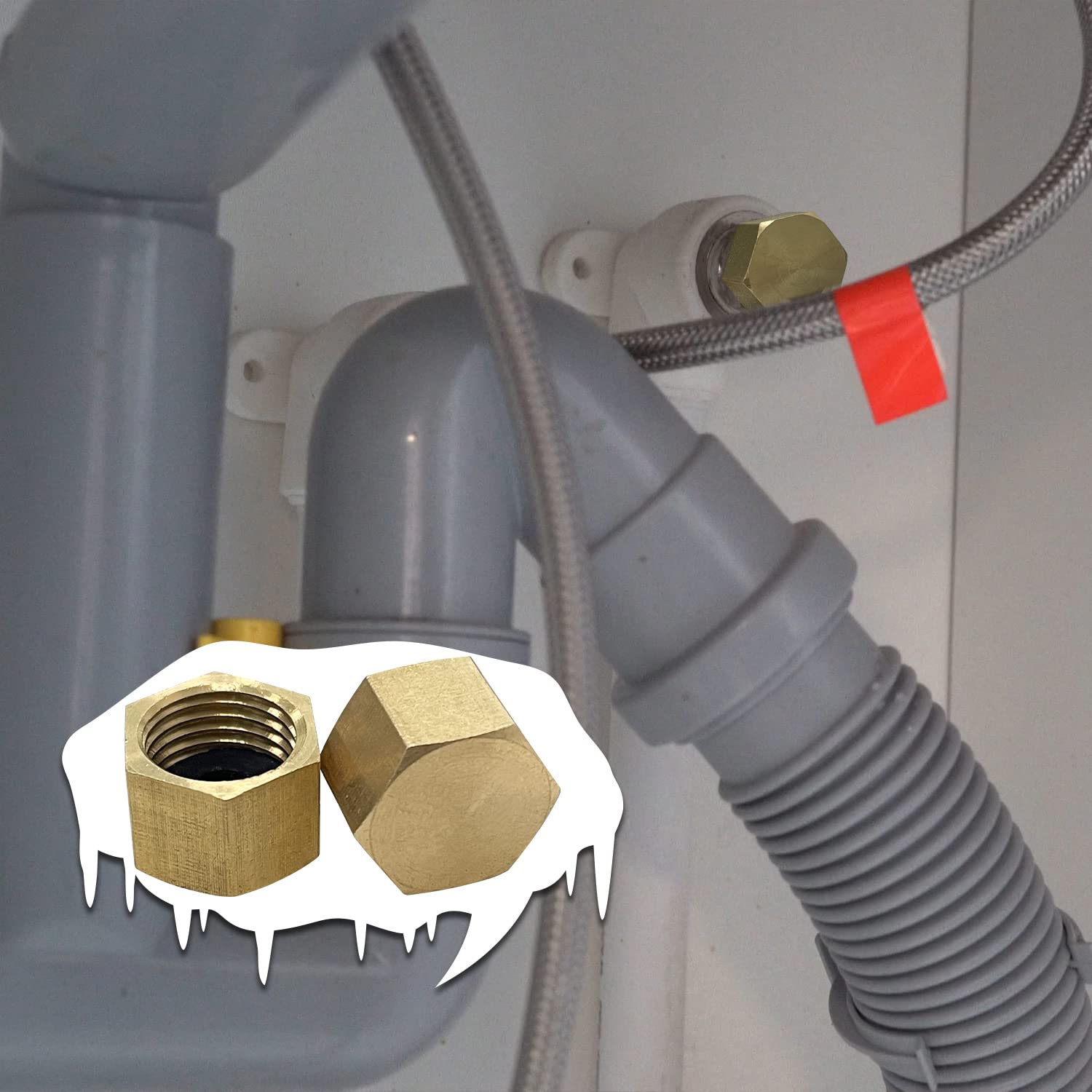 Snapklik.com : Sutekus Pipe Fitting Cap NPT Female Pipe Brass Fitting ...