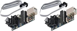 TECNOULAB 2pcs USBTiny USBtinyISP AVR TINY ISP USB Programmer ...