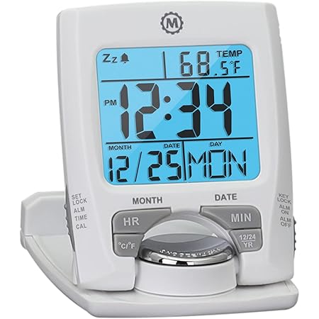 Digital Travel Alarm Clock - No Bells, No Whistles, Simple, Silent ...