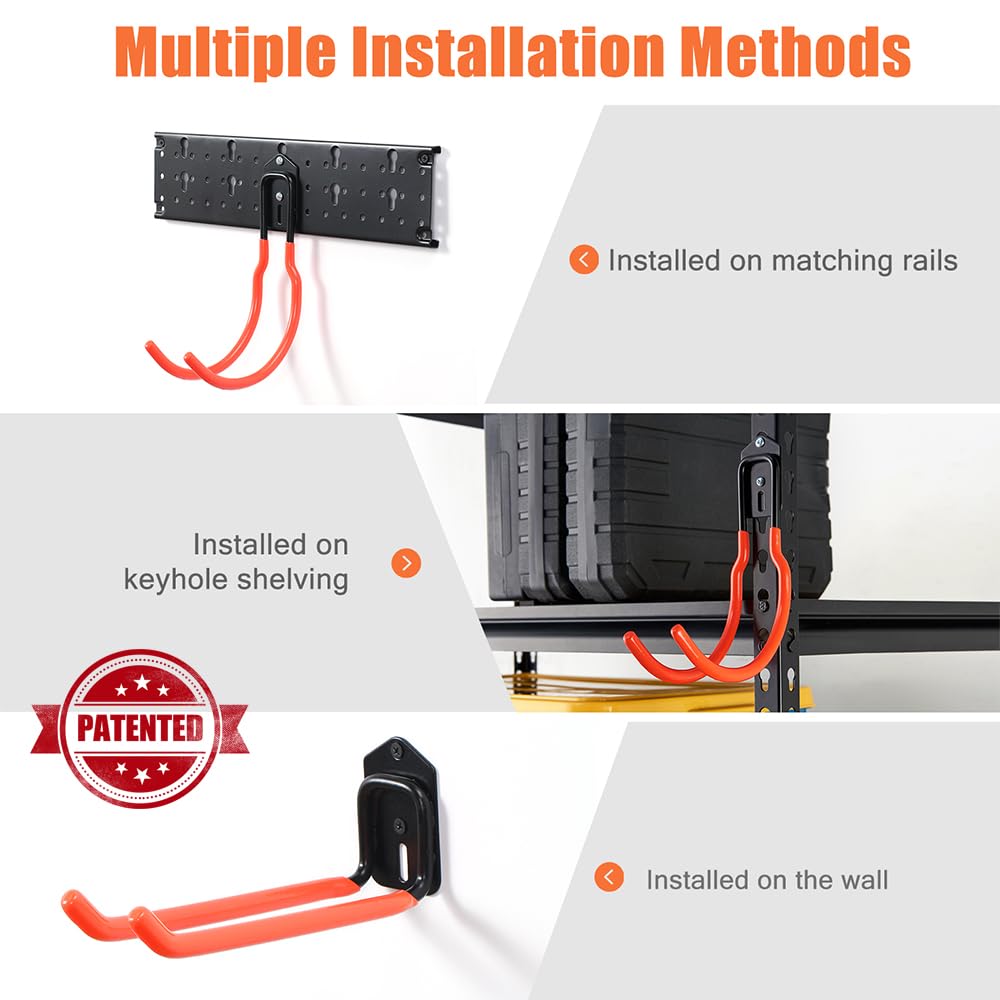 Snapklik.com : Ultrawall Multi-Storage Garage Hooks, Utility Rack