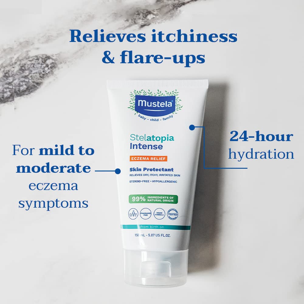 Mustela Crema para aliviar el eccema Stelatopia Intense Loción corporal ...