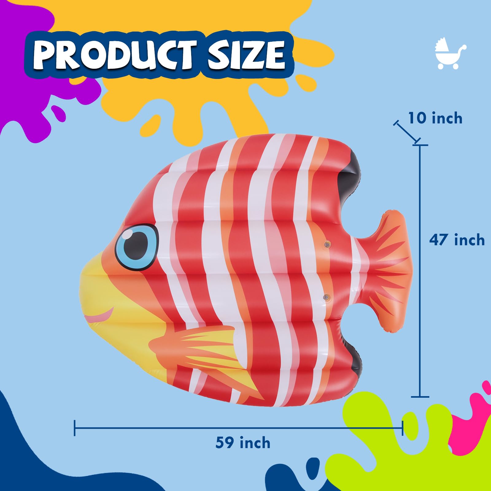 Snapklik.com : DIMAR GARDEN Inflatable Pool Fish Float
