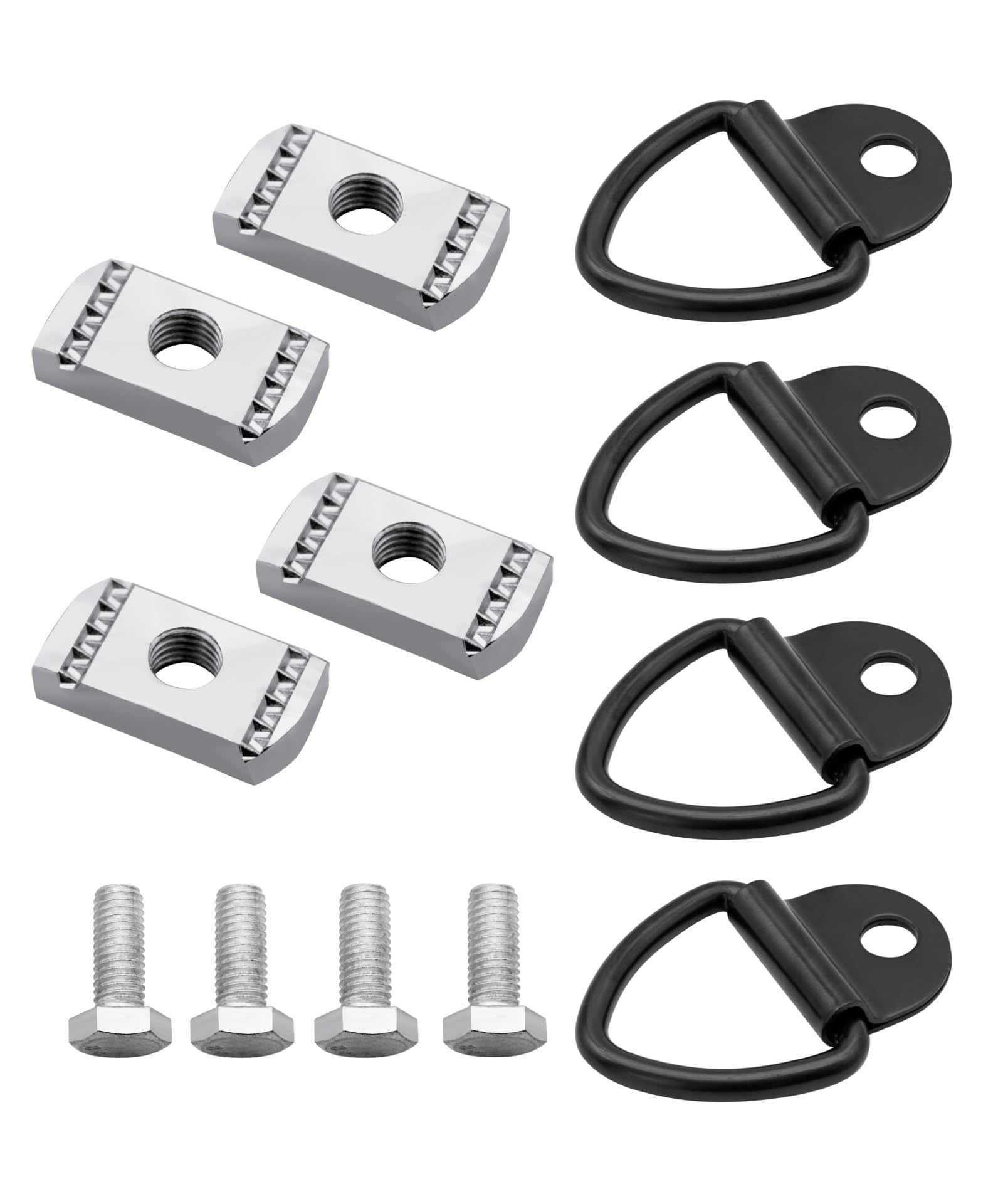 Amazon.com: 4 Set Truck Bed Rail Bolts Nuts Cargo Tie Down Mount Kit ...