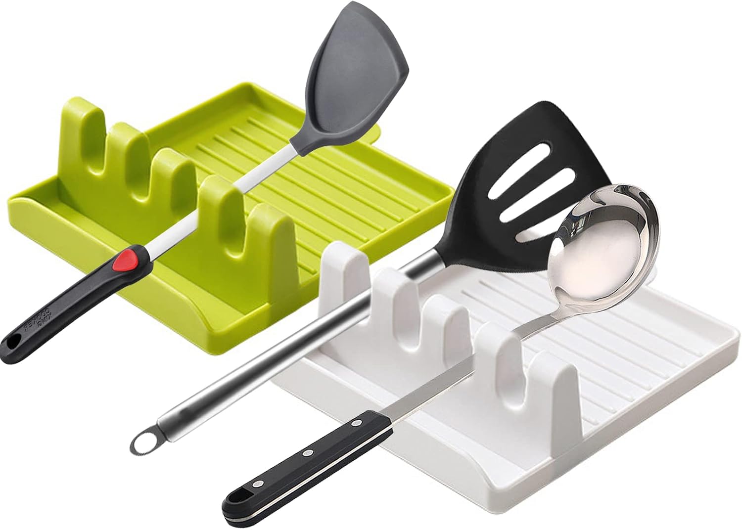 Amazon.de: C100AE 2er-Set Kochlöffelablage, Löffelablage mit ...