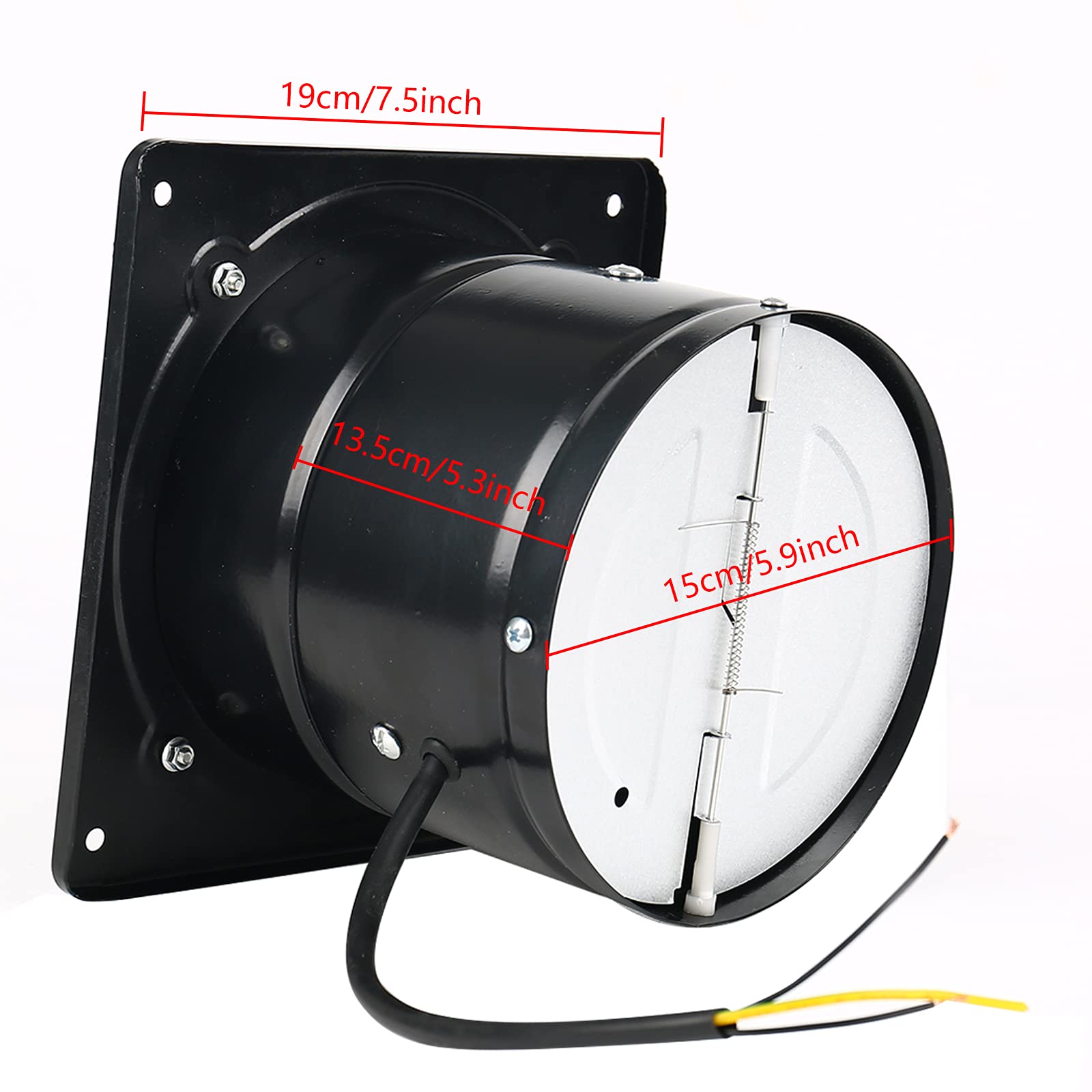 Buy Exhaust Fan, CABINA HOME 6 inch Silent Through the Wall Extractor ...