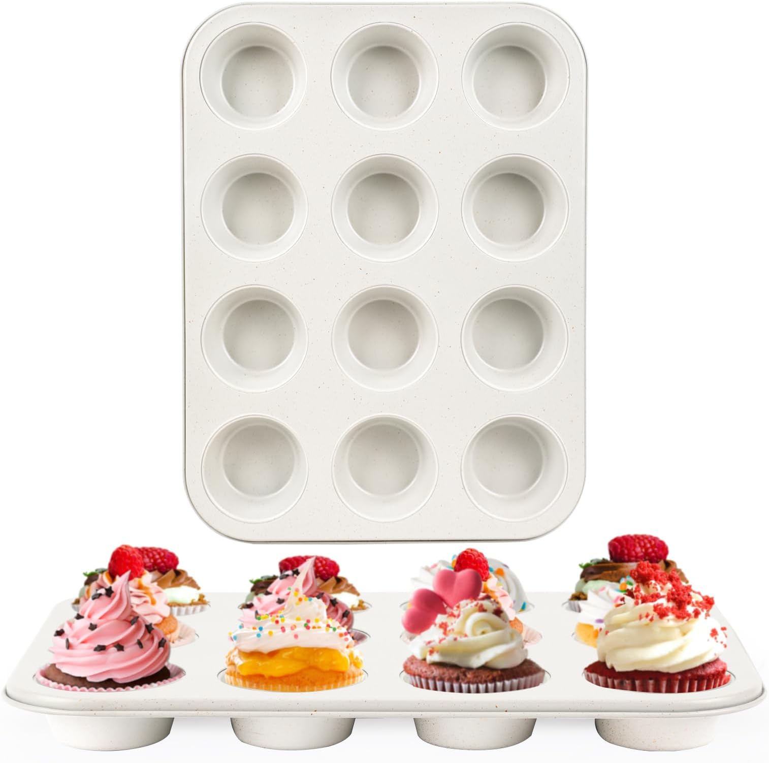 Amazon.com: Mud Pie pan 7 x 11 whisk 5 1/2" Ceramic Sheep Muffin Tray ...
