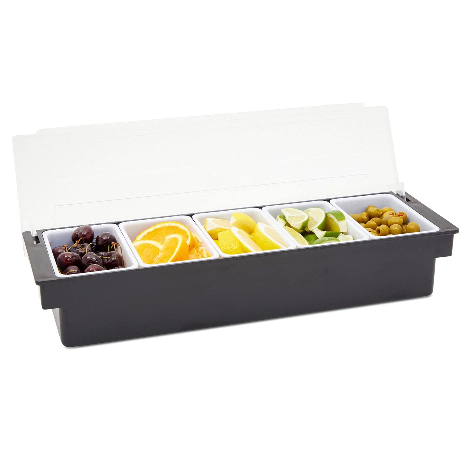 Snapklik.com : Stockroom Plus Rectangular Ice Cooled Condiment Tray - 5 ...