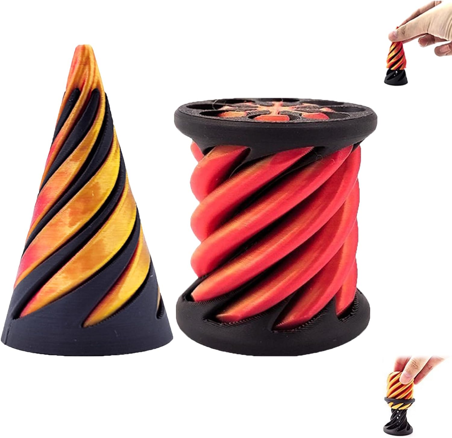 Amazon.com: Impossible Cone, Spiral Cone Fidget Toy, Impossible Pyramid ...