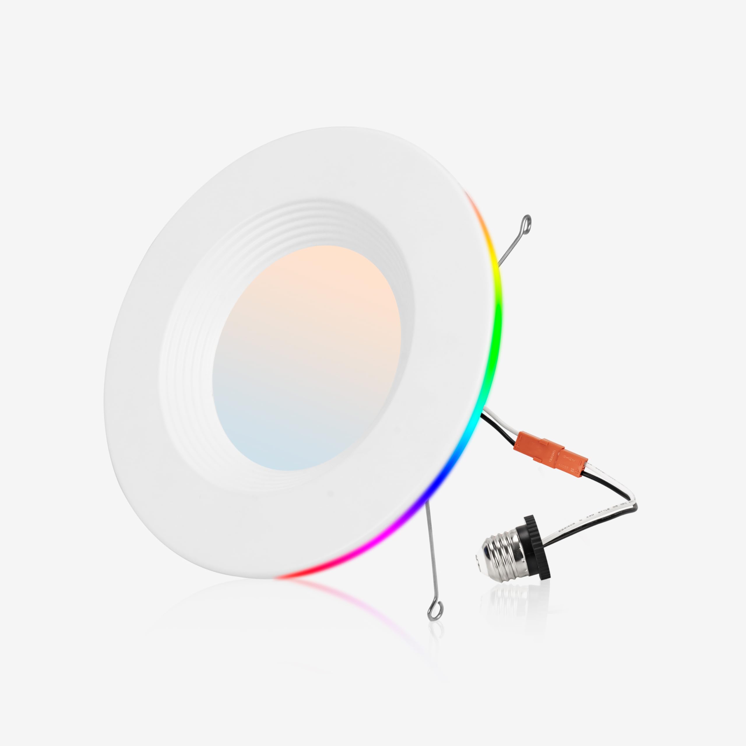 POWERASIA 1 Pack Smart LED Recessed Lighting 6 Inch Retrofit with RGB ...