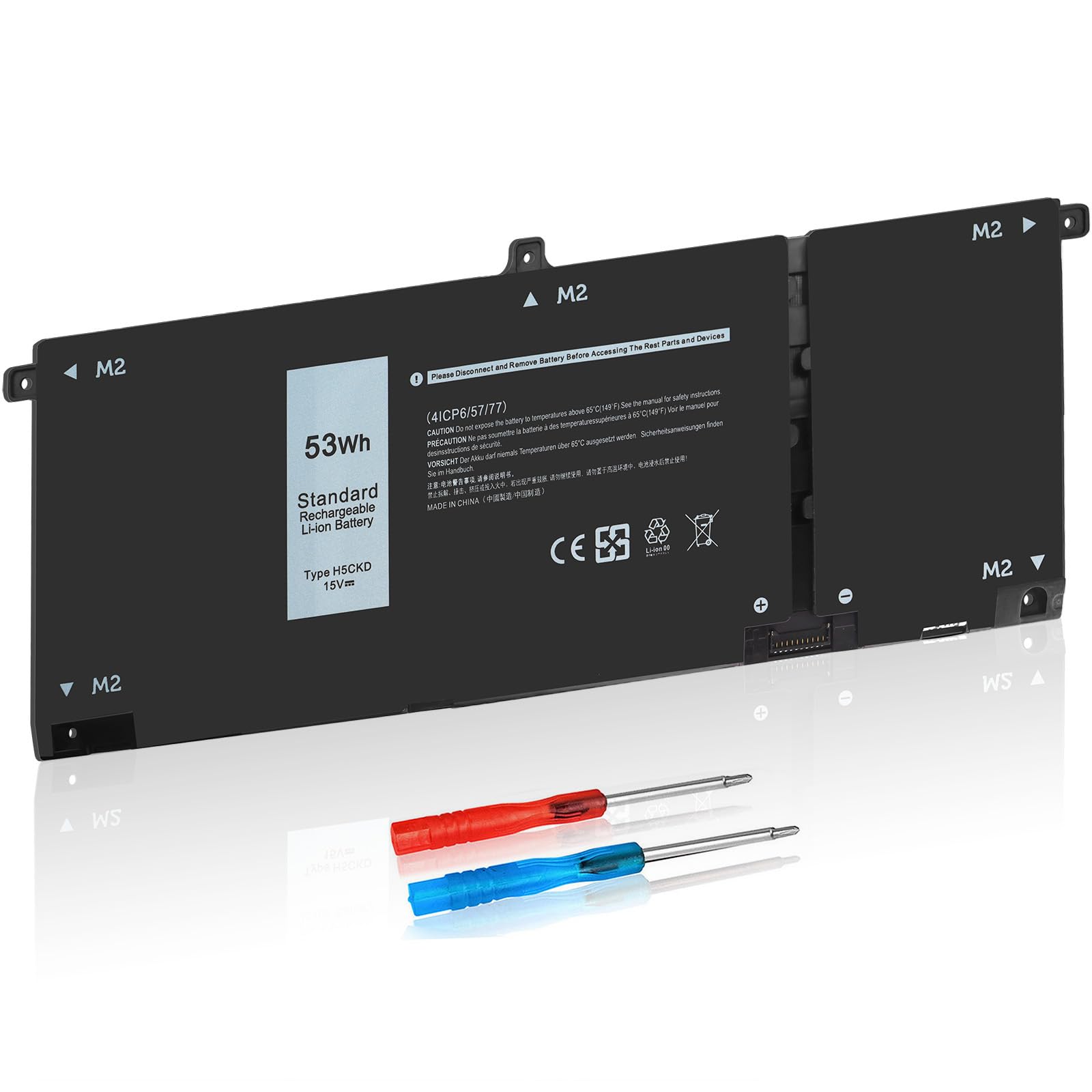 Amazon.com: H5CKD Laptop Battery for Dell inspiron 7300 7306 7405 7500 ...