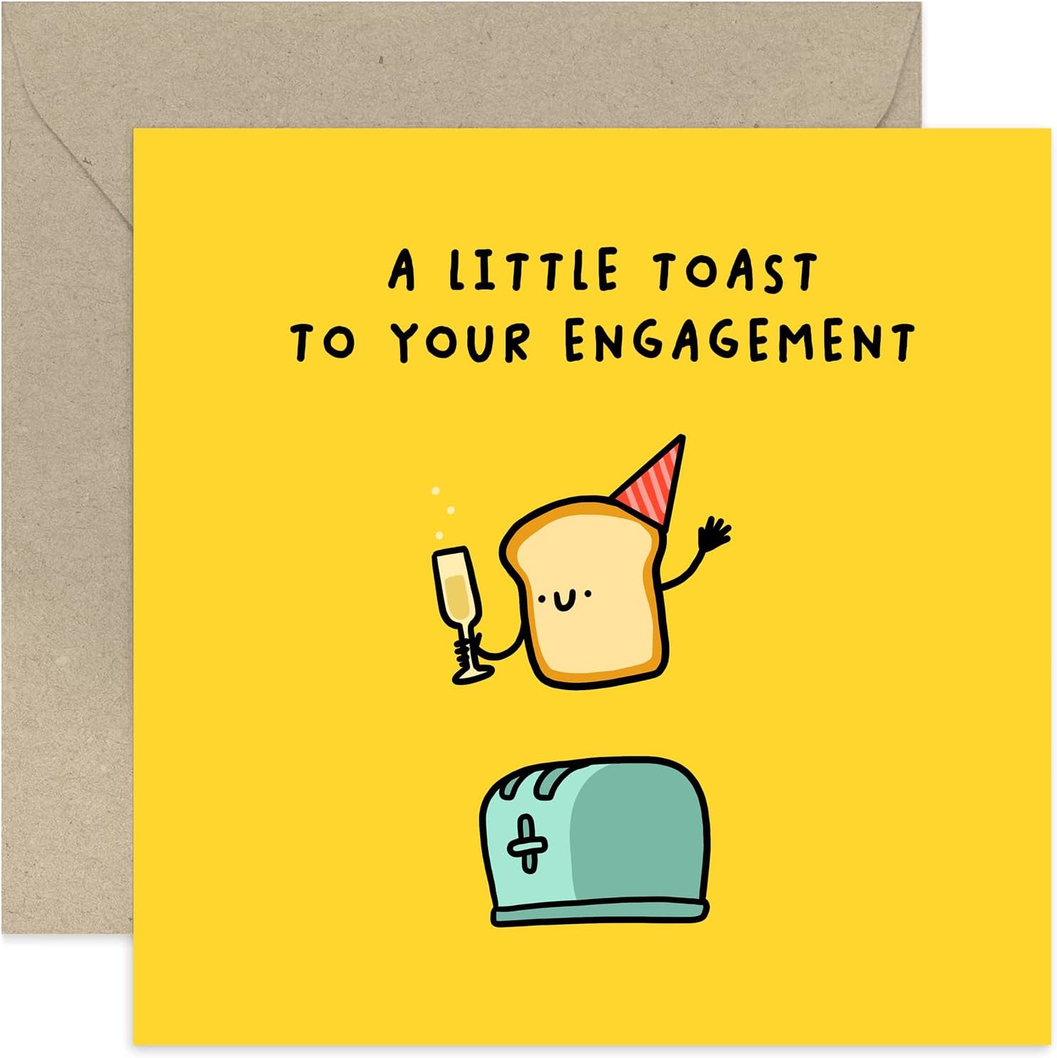 Old English Co. Funny Engagement Cards For Men And Women - 'A Little ...