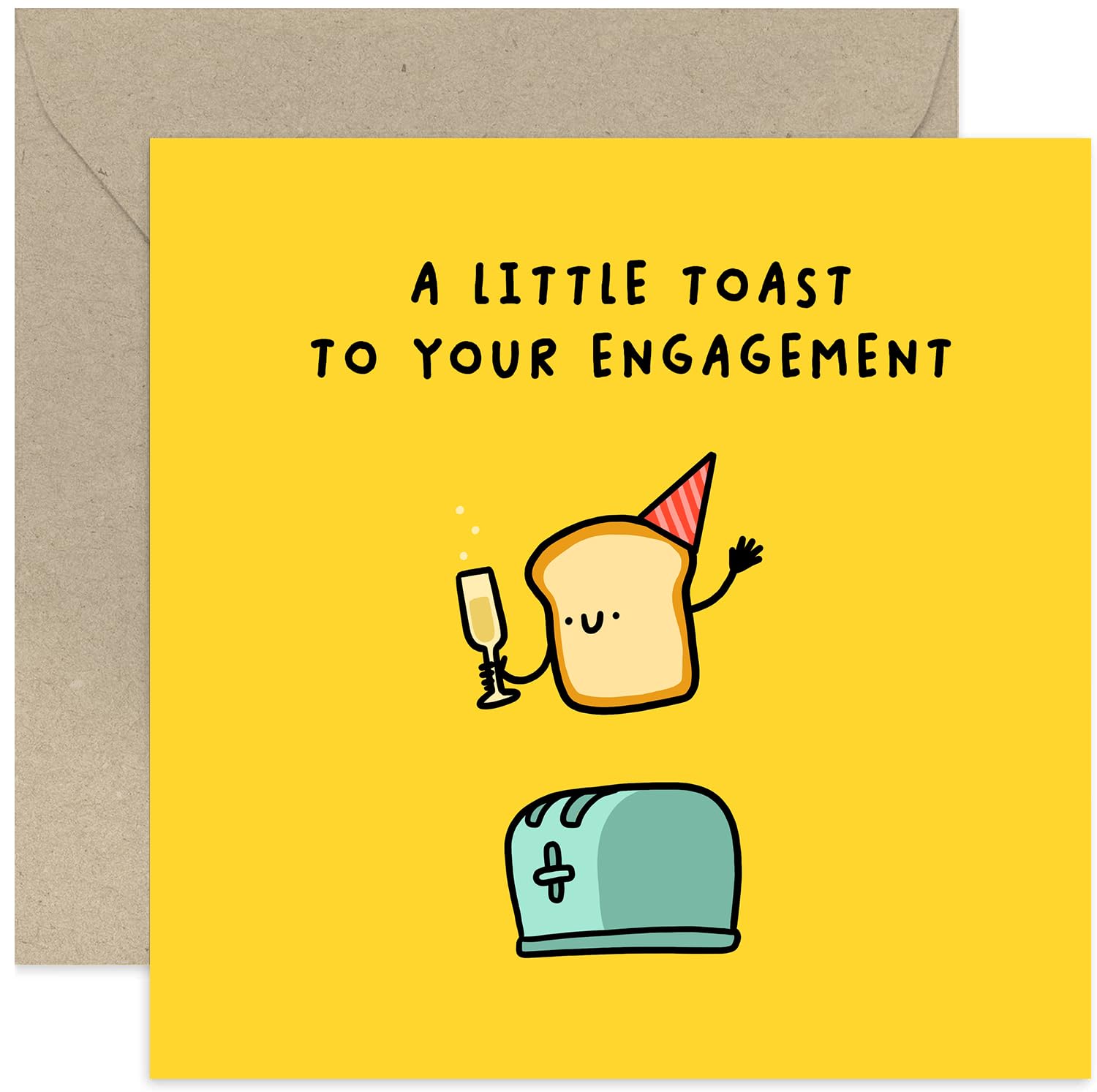 Old English Co. Funny Engagement Cards For Men And Women - 'A Little ...