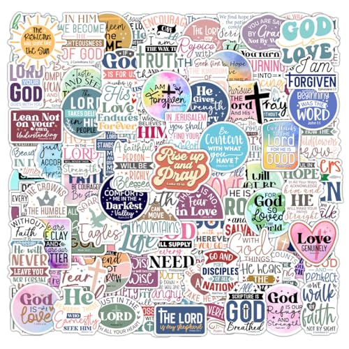 Snapklik.com : 100 Pack Christian Scripture Stickers, Inspiring ...