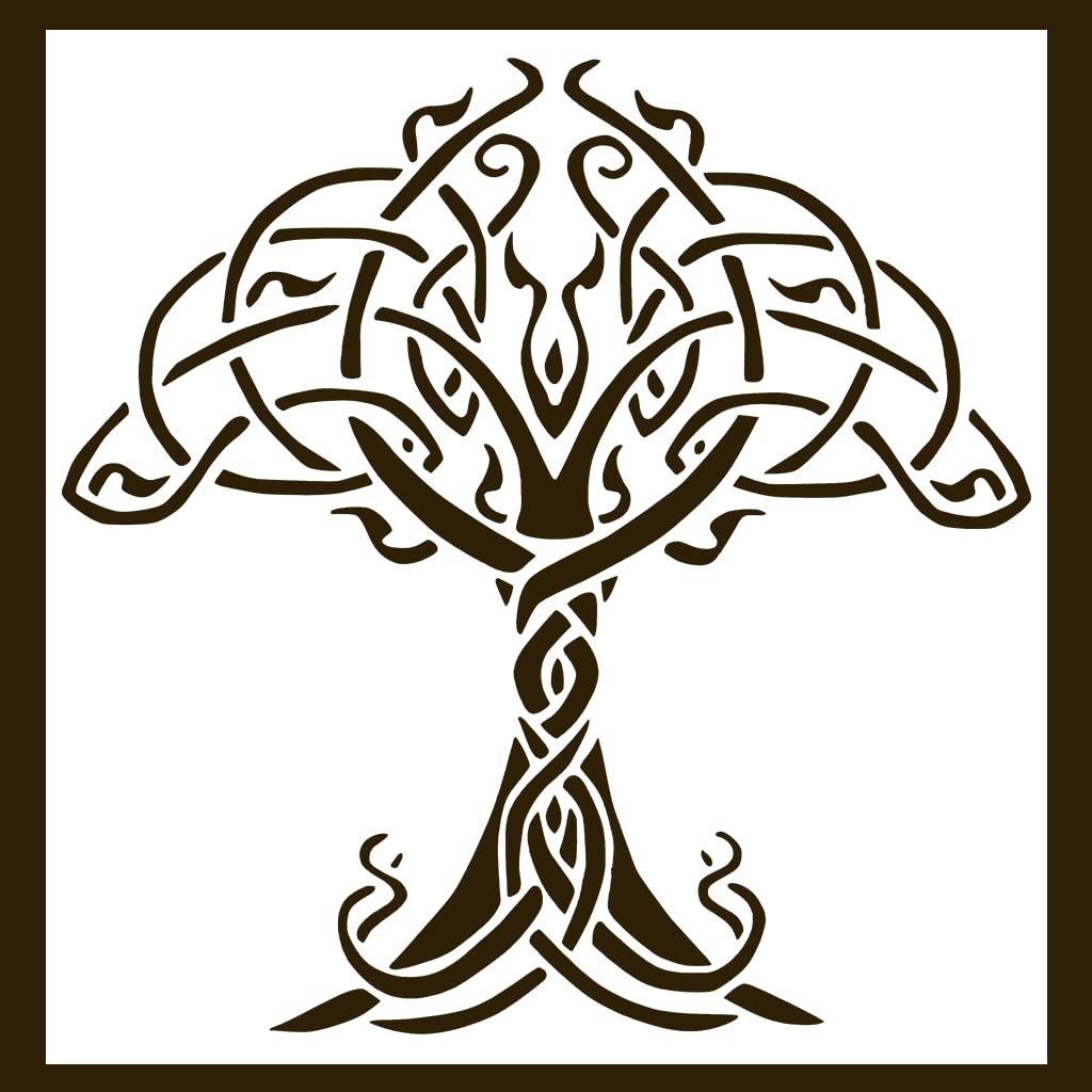 Amazon.com : Tree of Life Stencil Celtic Tree of Life Stencils for ...