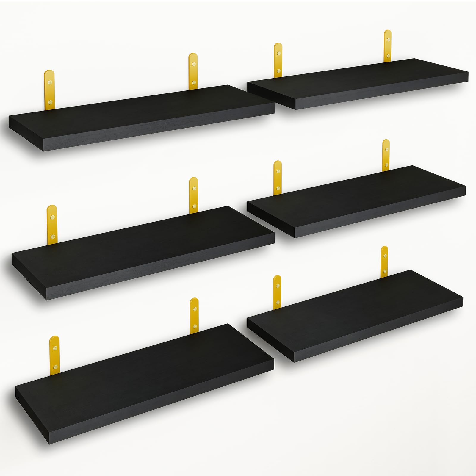 Fixwal Floating Shelves, Rustic Wood Wall Shelves, Width 4.7 Inches ...