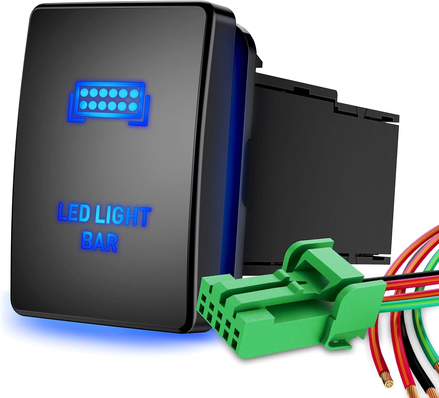 Amazon.com: LED Fog Light Symbol Push Button Switch with Connector Wire ...