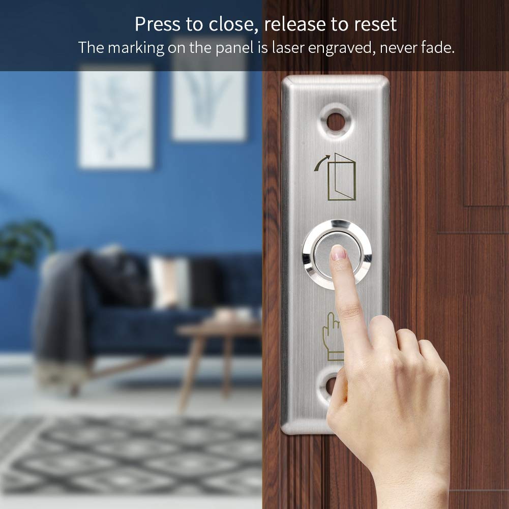 Door Release Out Unlock Exit Button,Stainless Steel Panel Push Exit ...