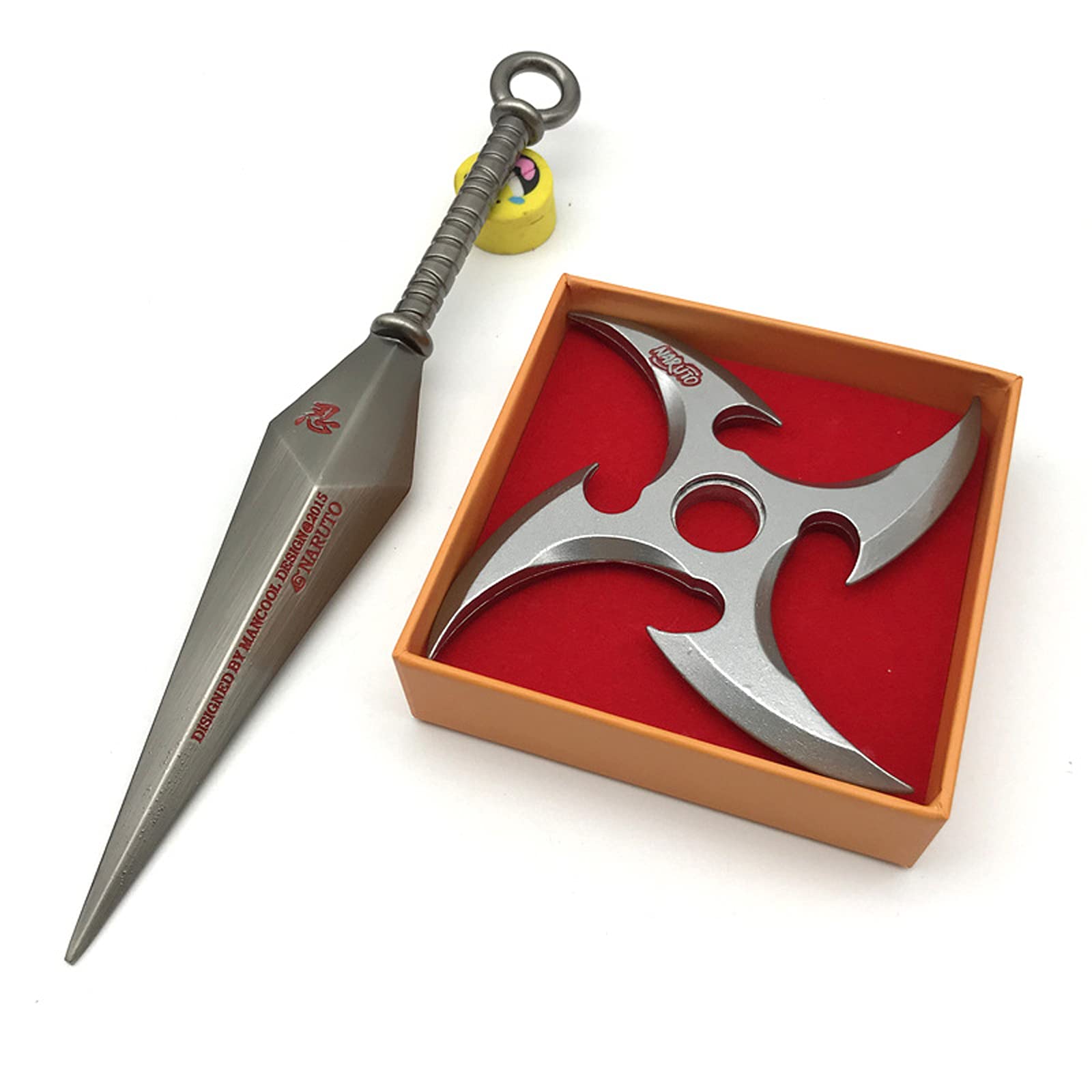 ZLYCZW Naruto Anime Metal Weapon Model, Portable Kunai Dart Cosplay ...