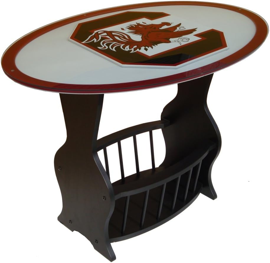 Amazon.com: Fan Creations South Carolina Gamecocks Glass End Table ...