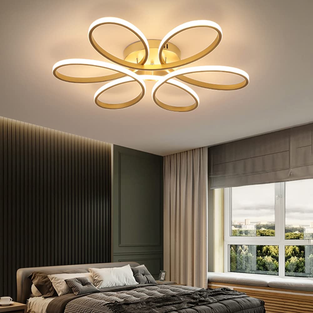 Modern Dimmable LED Ceiling Light Living Room Lamp With Remote Control ...