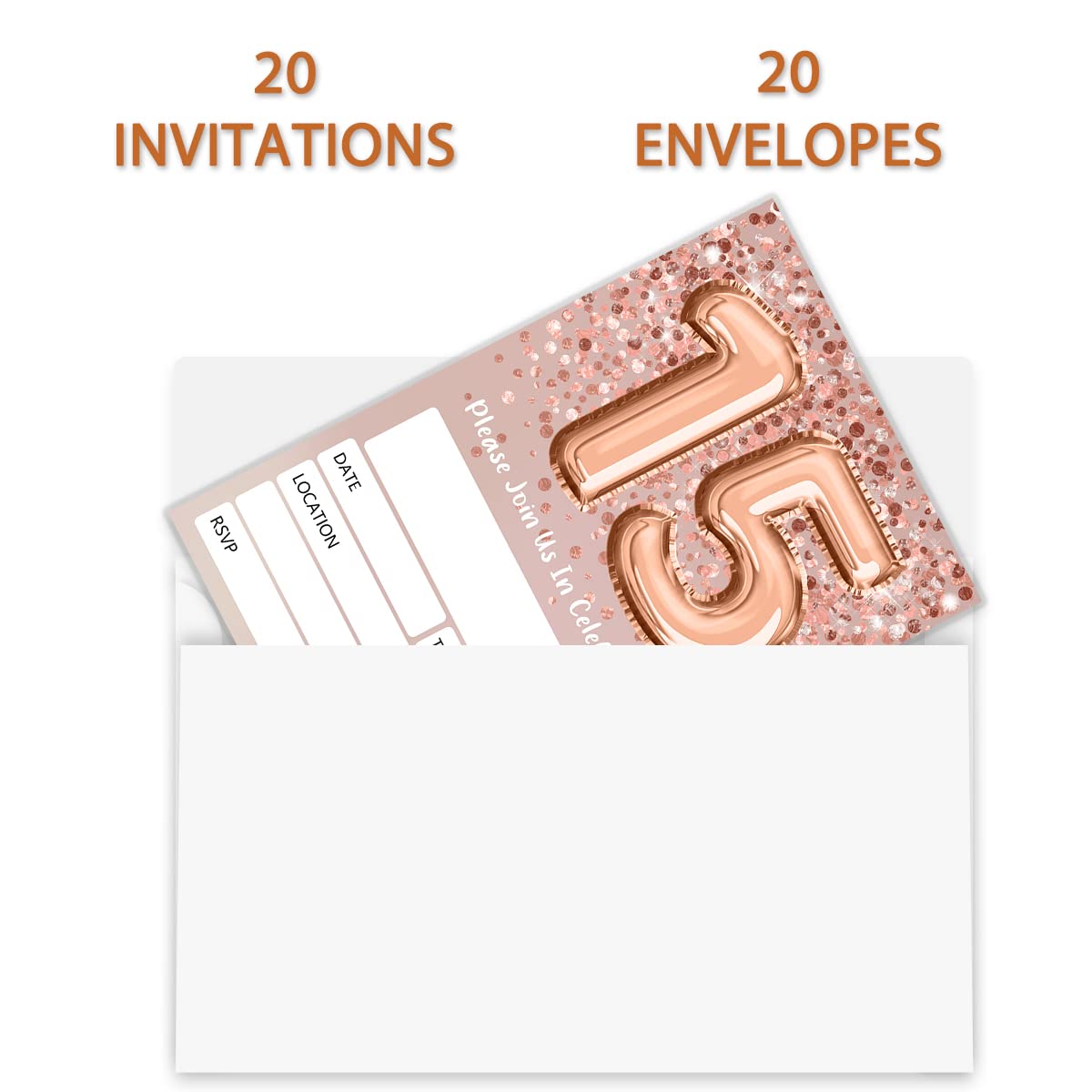 15th Birthday Invitations For Girls Editable Rose Gold 15th Birthday