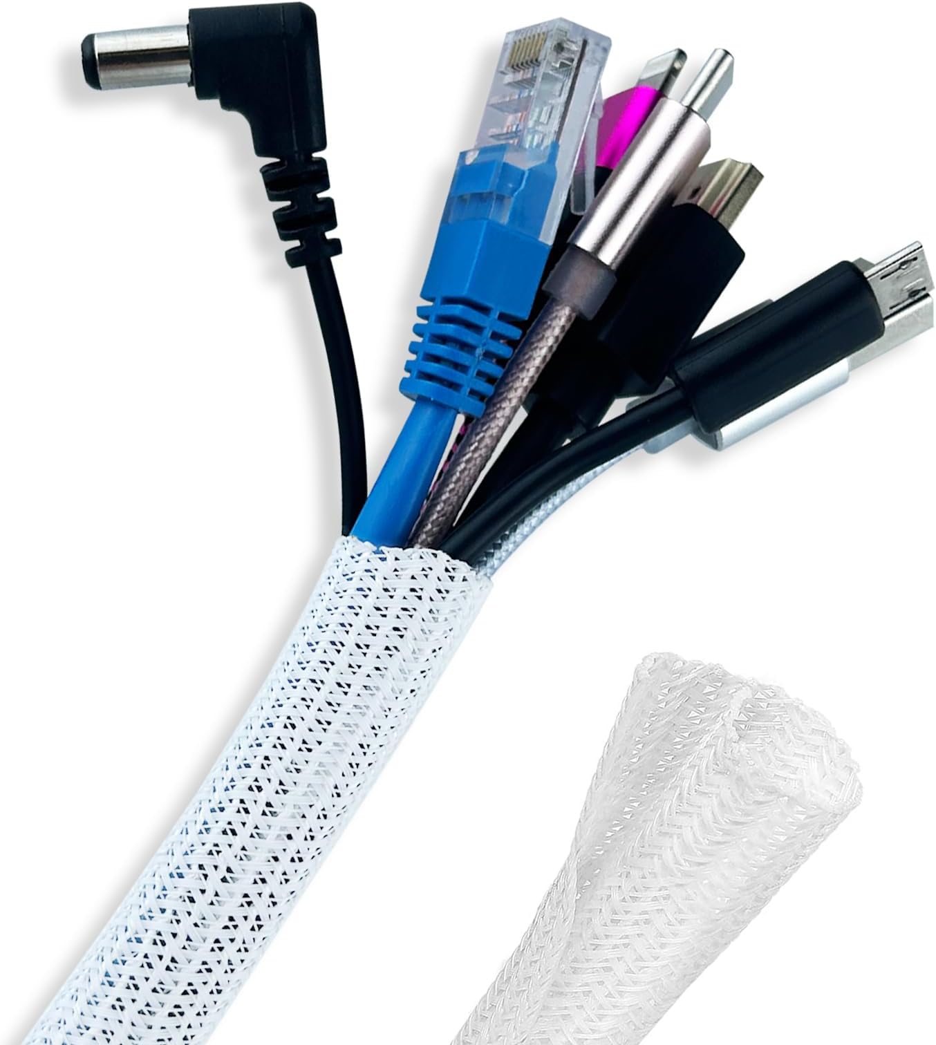 Nutabevr 3m Cache Câble,Cache Fil Electrique 3 Mètre,Φ13mm Souple à ...