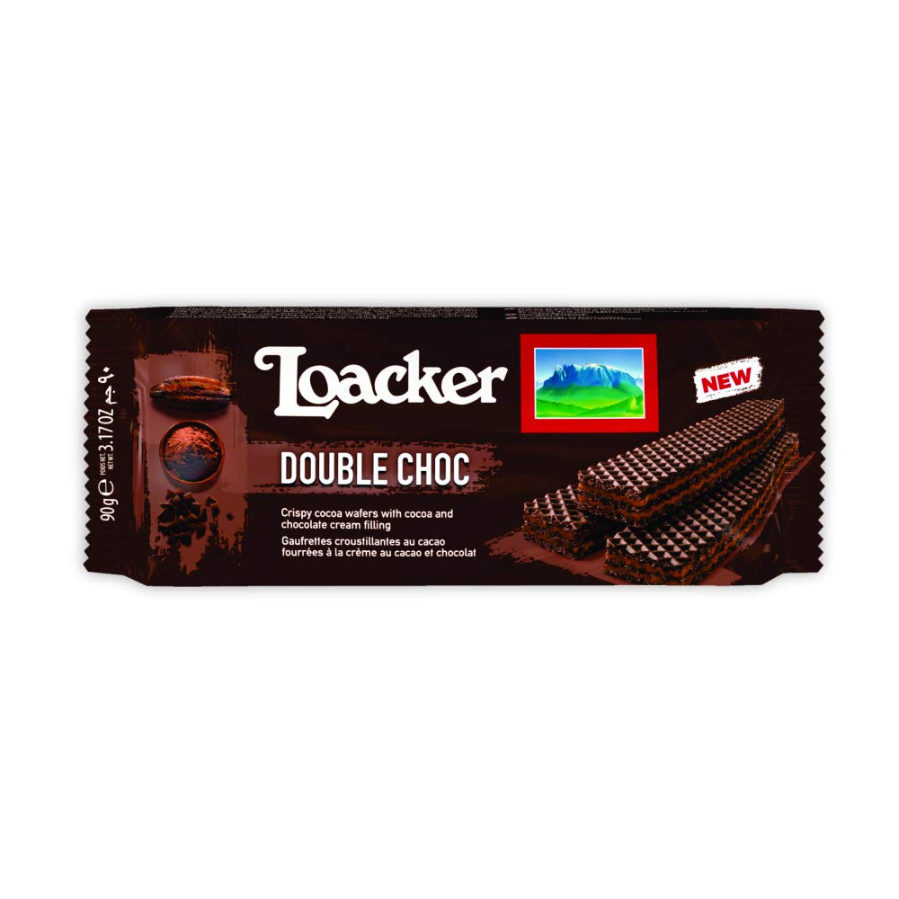 Loacker Classic Double Chocolate Wafer, 90 Gram : Amazon.in: Grocery ...