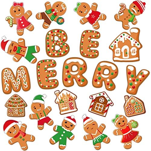 Amazon.com : Christmas Cutouts Xmas Gingerbread Classroom Bulletin ...