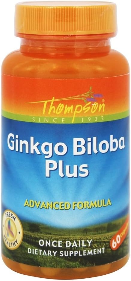 Amazon.com: Thompson Advanced Ginkgo Biloba 60 Capsules : Health ...