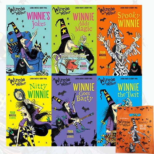 Winnie and Wilbur Collection 6 Books Bundle With Spooky Bag of Books ...