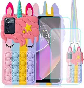 Amazon.com: NA Fidget Toys Pop Phone Case for Consumer Cellular ZMAX 5G ...