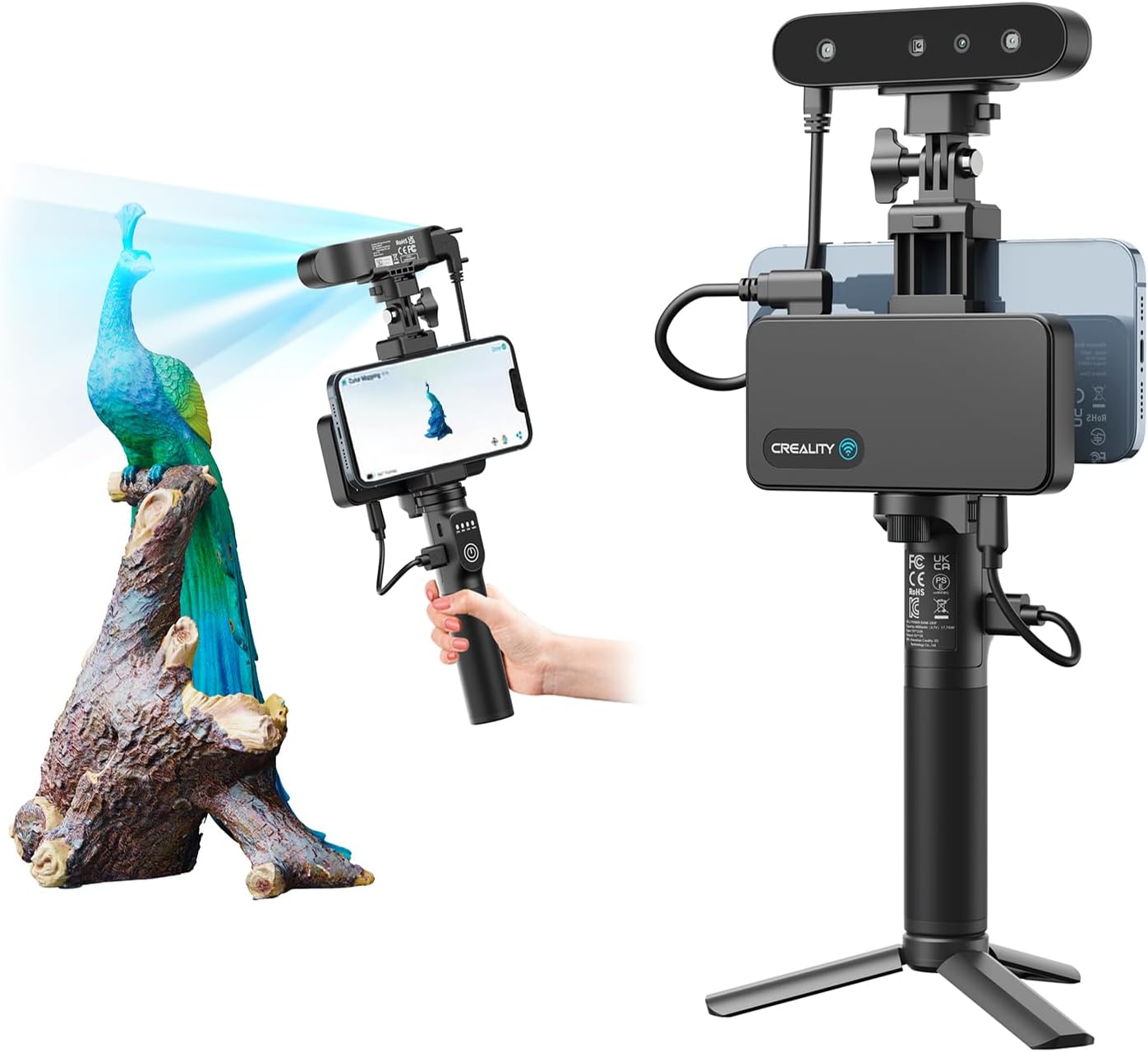 CREALITY FALCON Ferret Pro 3D Scanner for 3D Printing, Anti-Shake ...