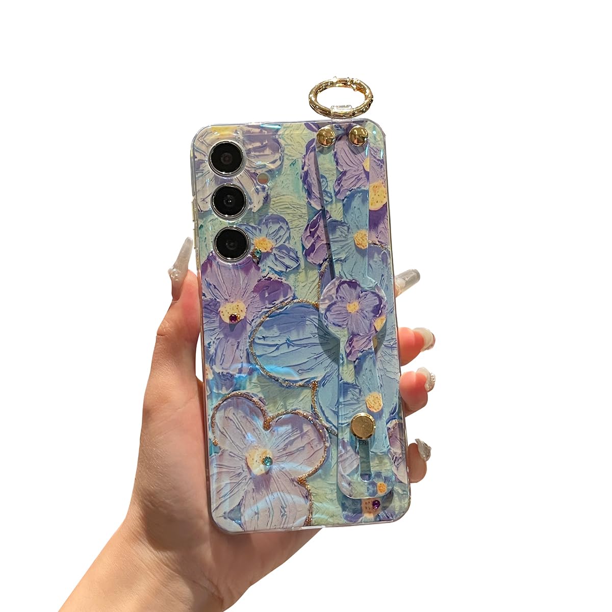 Amazon.com: Lastma for Samsung Galaxy S24 Case 6.2" Cute with Wrist ...